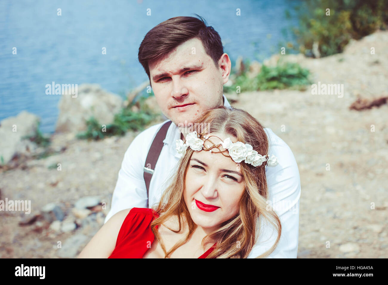 Woman straddling man hi-res stock photography and images - Alamy