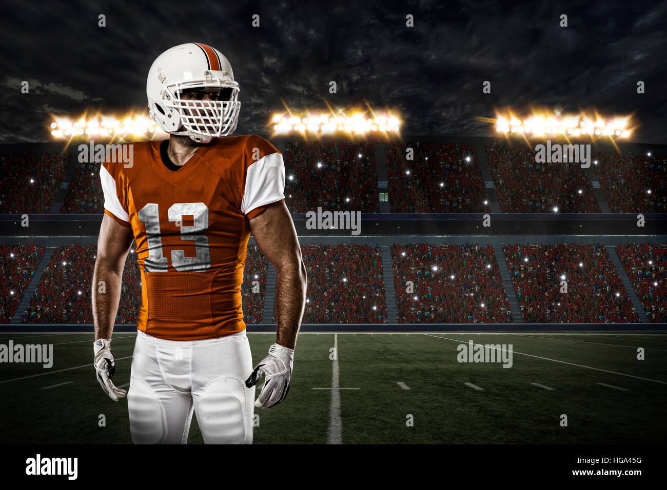 Orange shoulder pads hi-res stock photography and images - Alamy