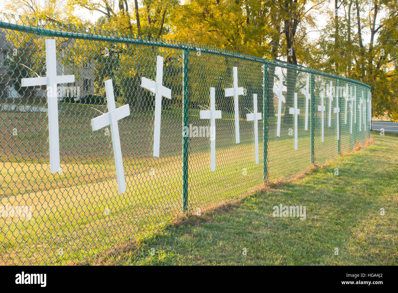 White cross crosses hi-res stock photography and images - Alamy