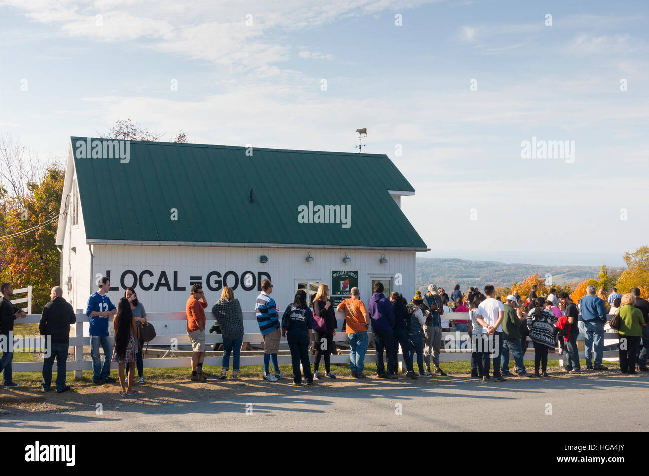 Bellvale Farms creamery Warwick New York Stock Photo - Alamy