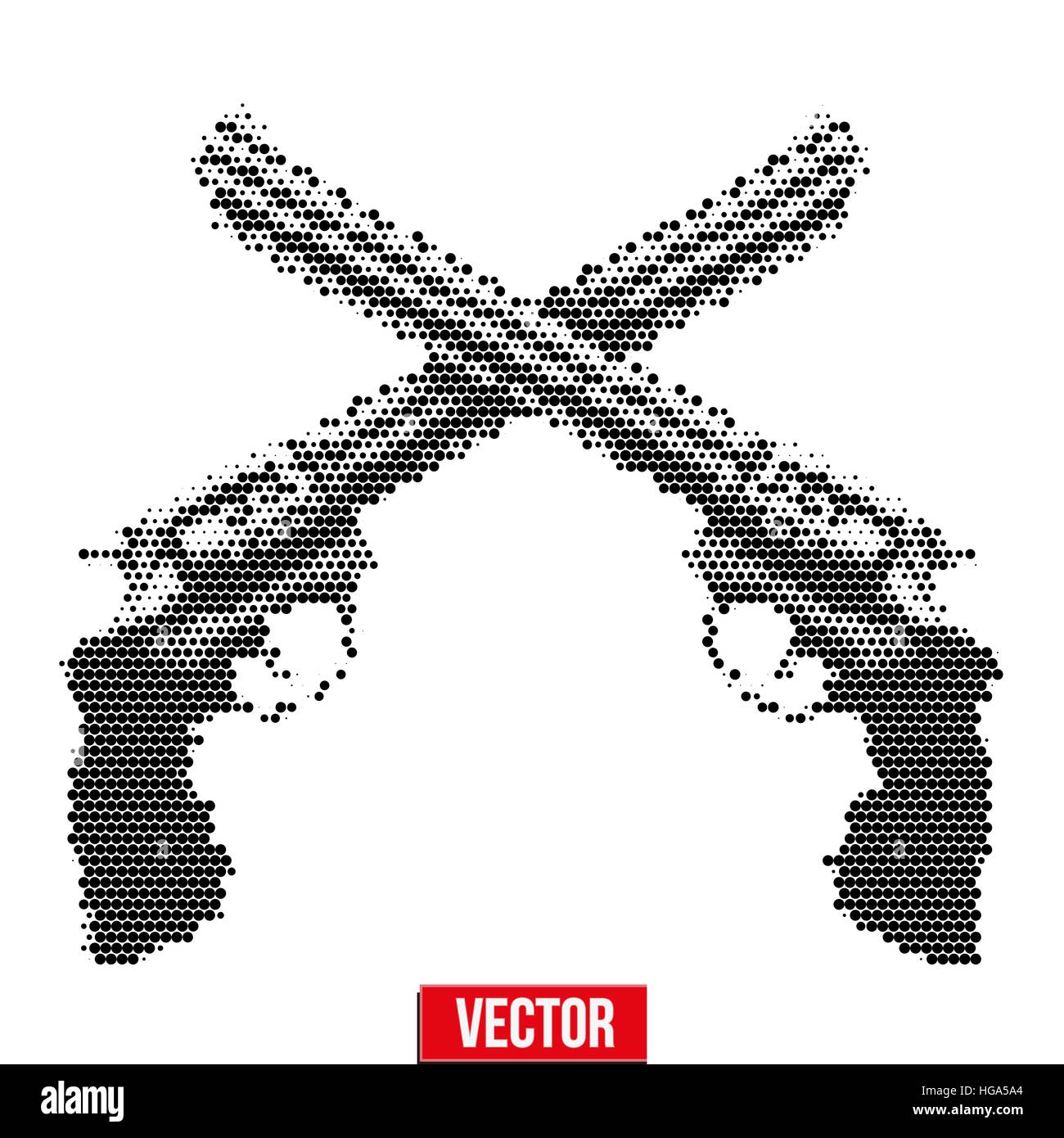 Crossed revolvers hi-res stock photography and images - Alamy