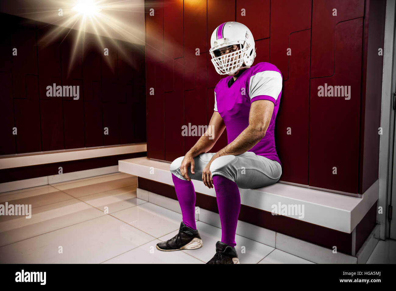 Pink locker room football hi-res stock photography and images - Alamy