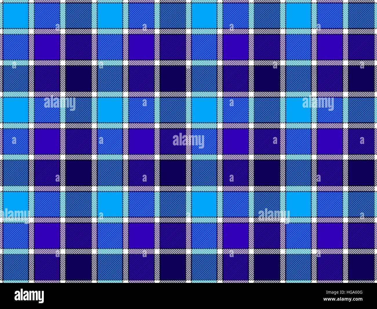 Blue cyan check seamless background. Vector illustration. Flat design ...