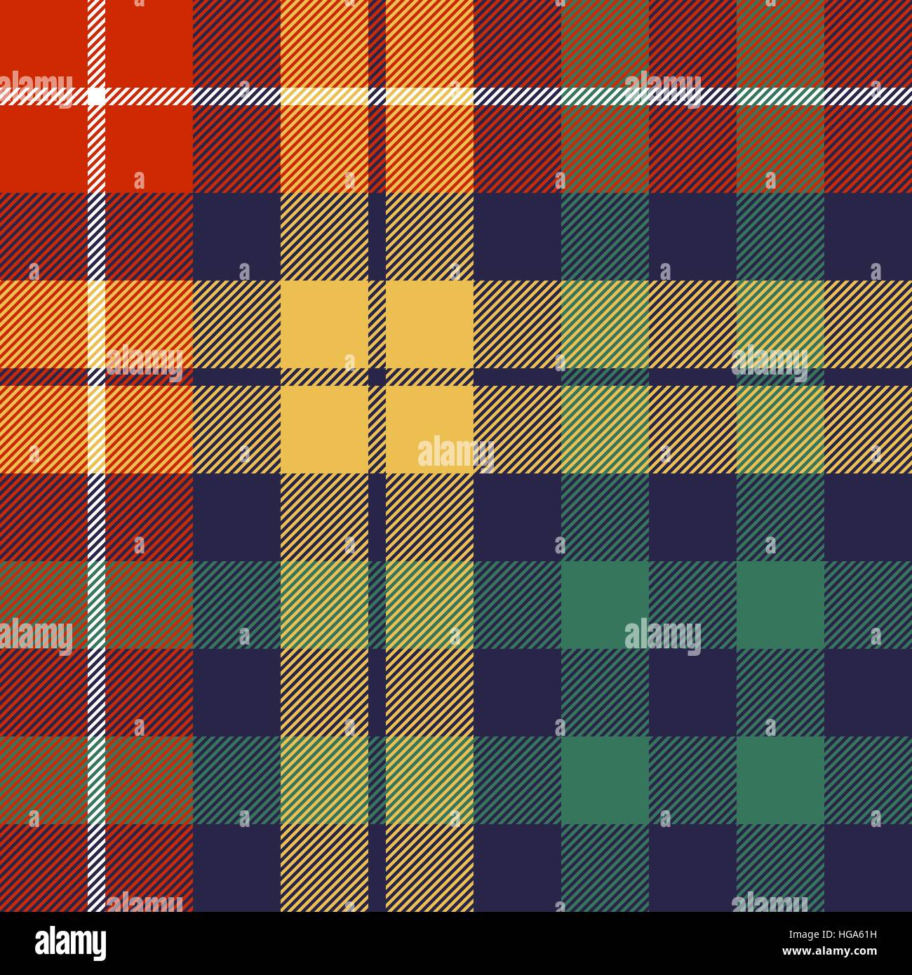 Colored check seamless fabric texture. Vector illustration Stock Vector ...