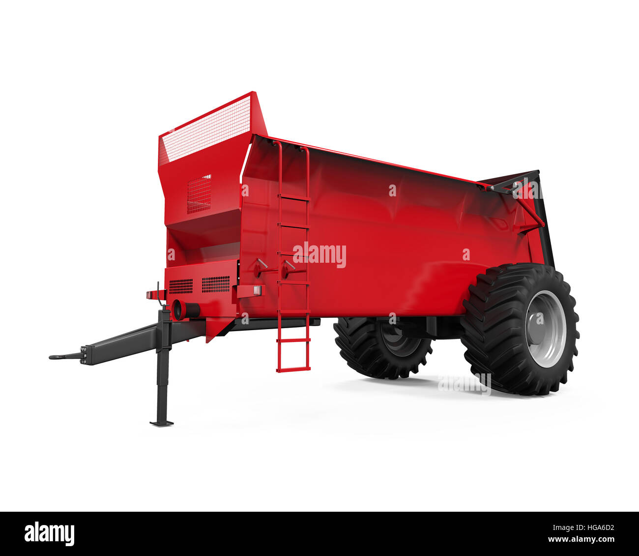 Red tractor and trailer isolated hi-res stock photography and images ...