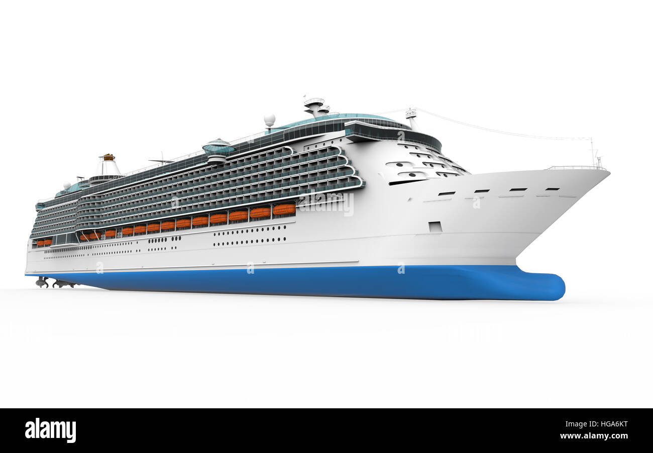 Cruise Ship Isolated Stock Photo - Alamy