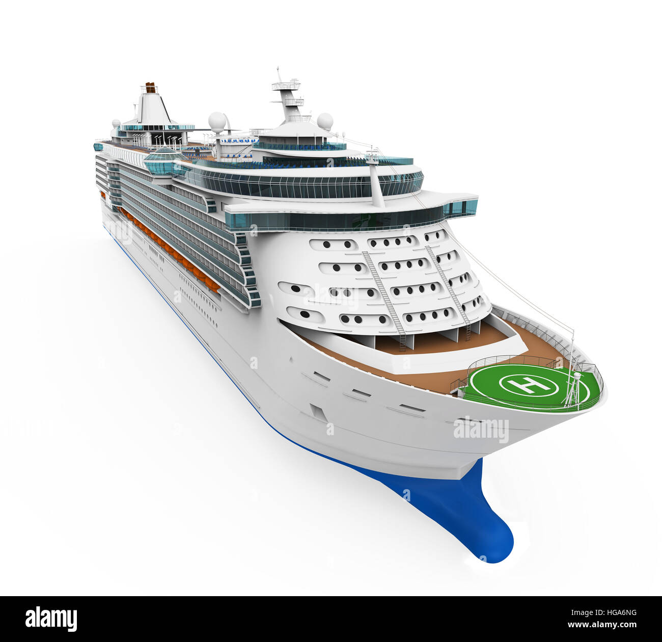 Cruise Ship Isolated Stock Photo - Alamy