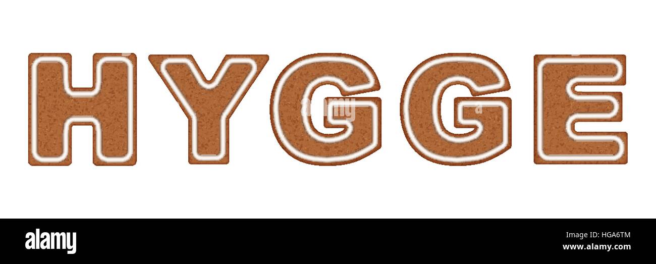 Word HYGGE made of cookies Stock Vector Image & Art - Alamy