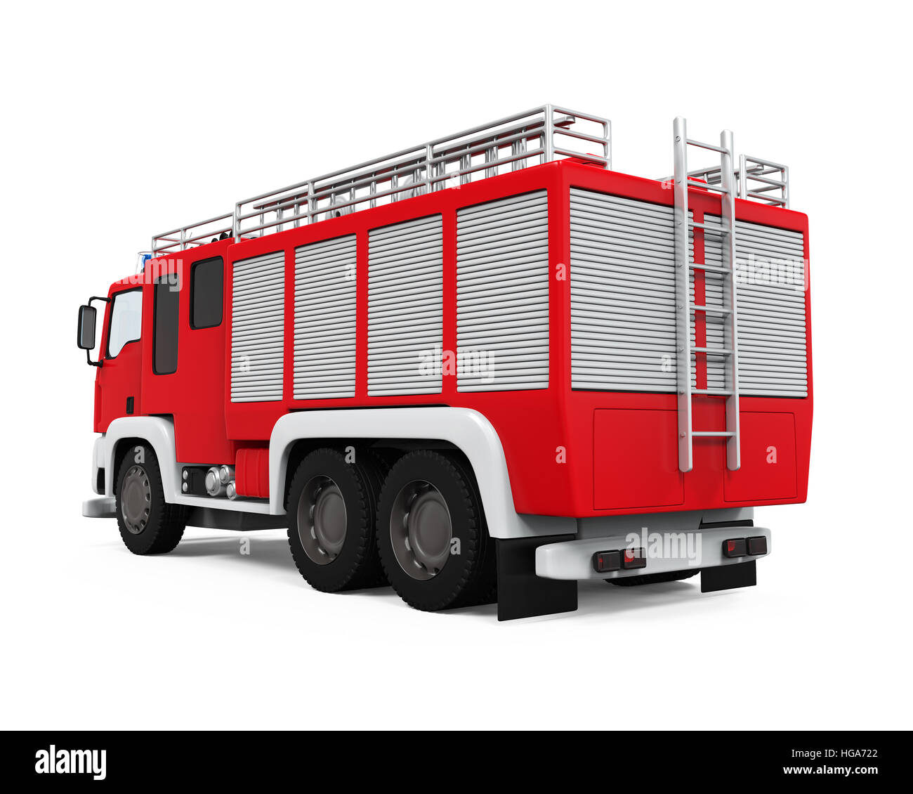 Fire Rescue Truck Isolated Stock Photo - Alamy