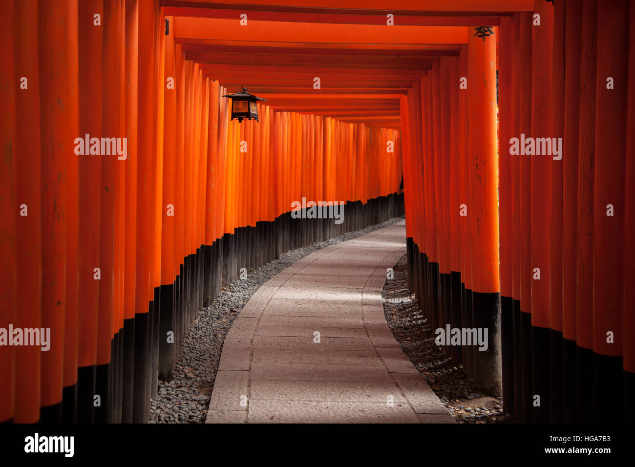 Torii Gate At Fushimi Inari Jinja, Shinto Shrine Stock Photo - Alamy