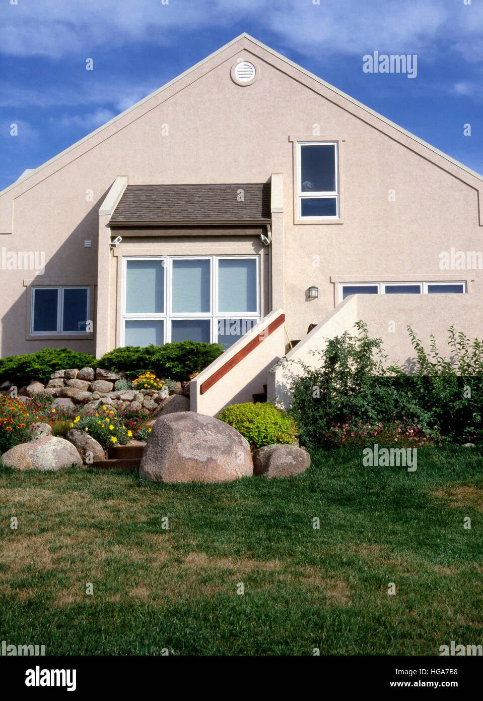 The outside of a house Stock Photo - Alamy