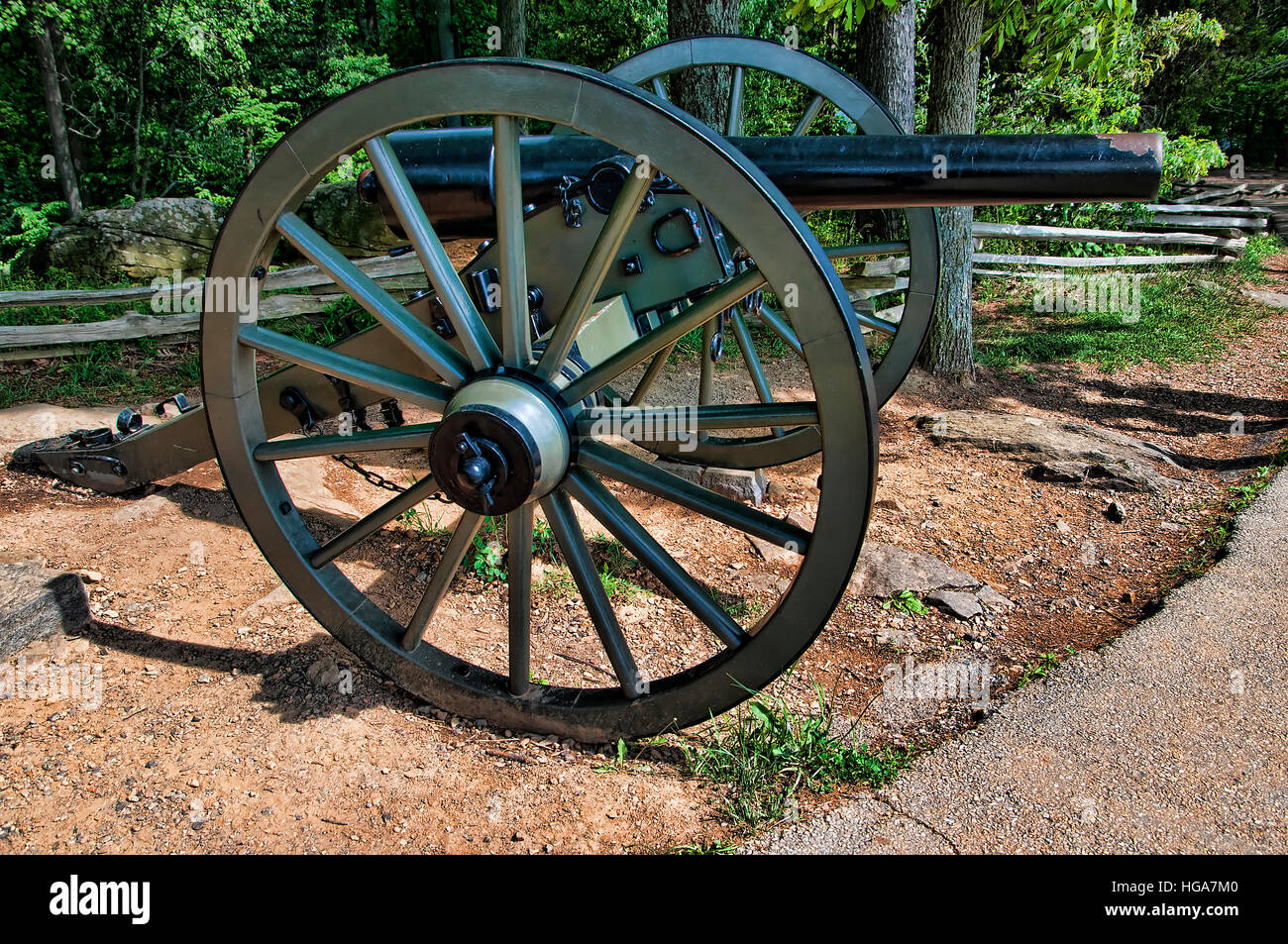 The Battlefield in Gettysburg Pennsylvania which is dotted to many ...