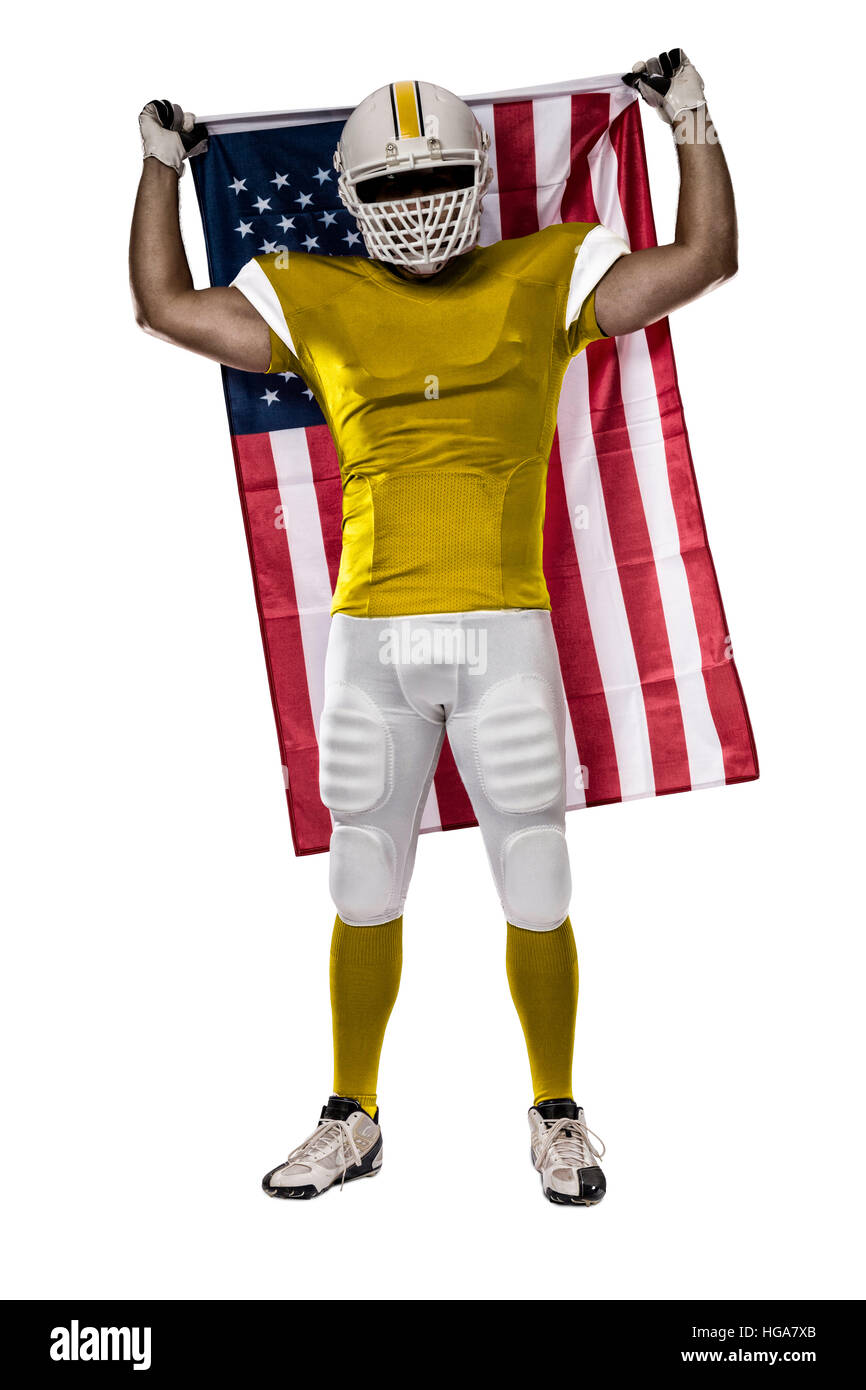 American football yellow flag Cut Out Stock Images & Pictures - Alamy
