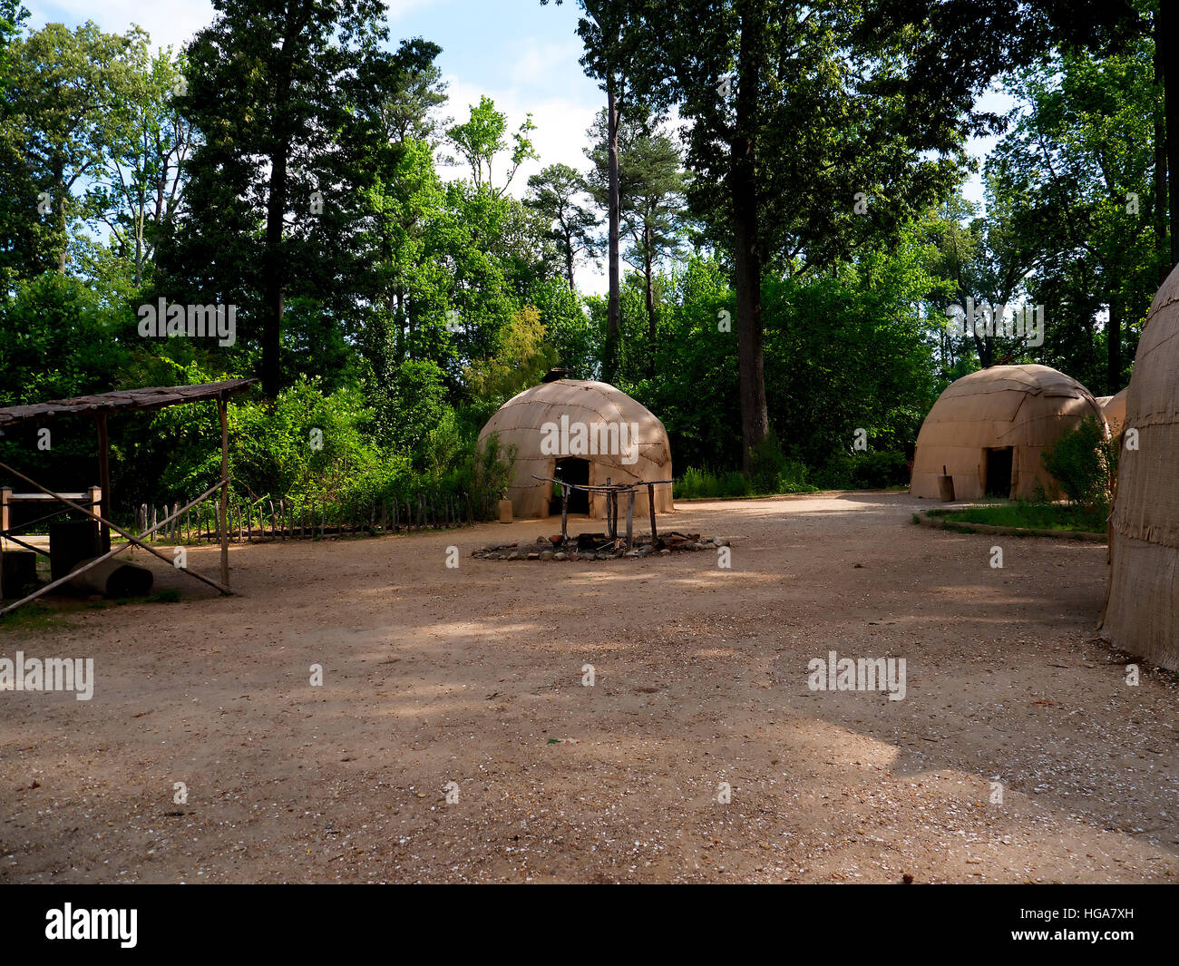 Historic Jamestown on the James River where the earliest European ...