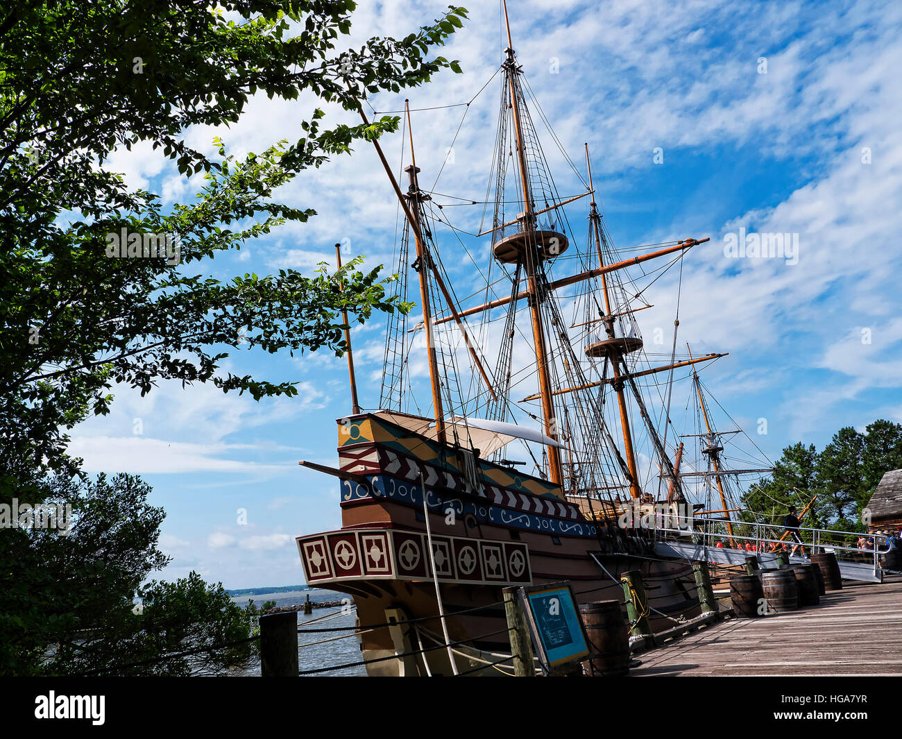 Historic Jamestown on the James River where the earliest European ...