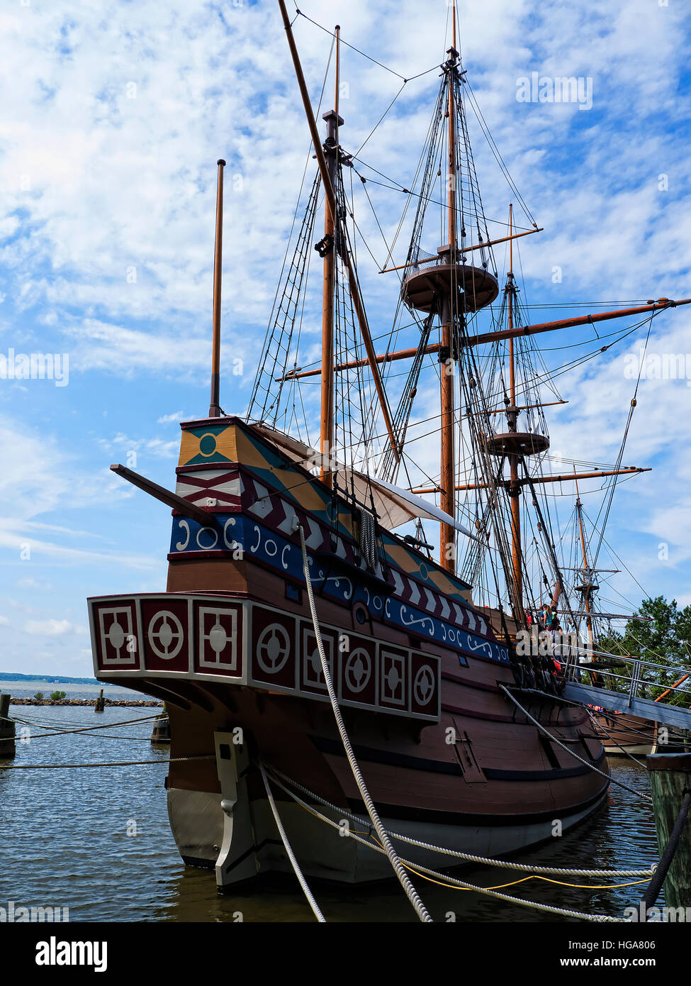 Historic Jamestown on the James River where the earliest European ...