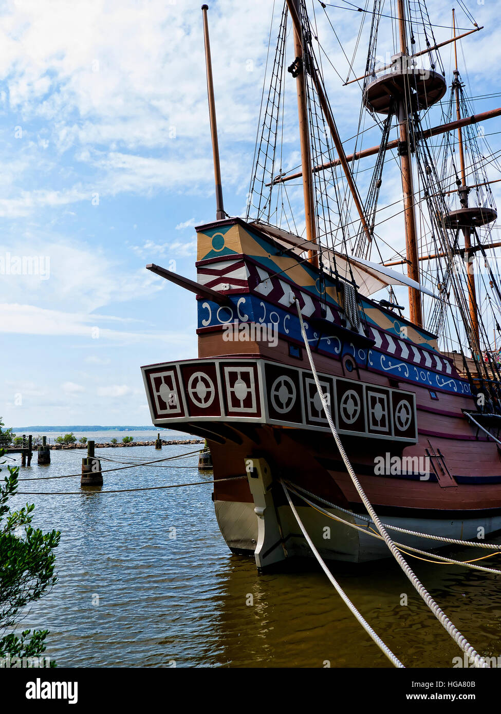 Historic Jamestown on the James River where the earliest European ...