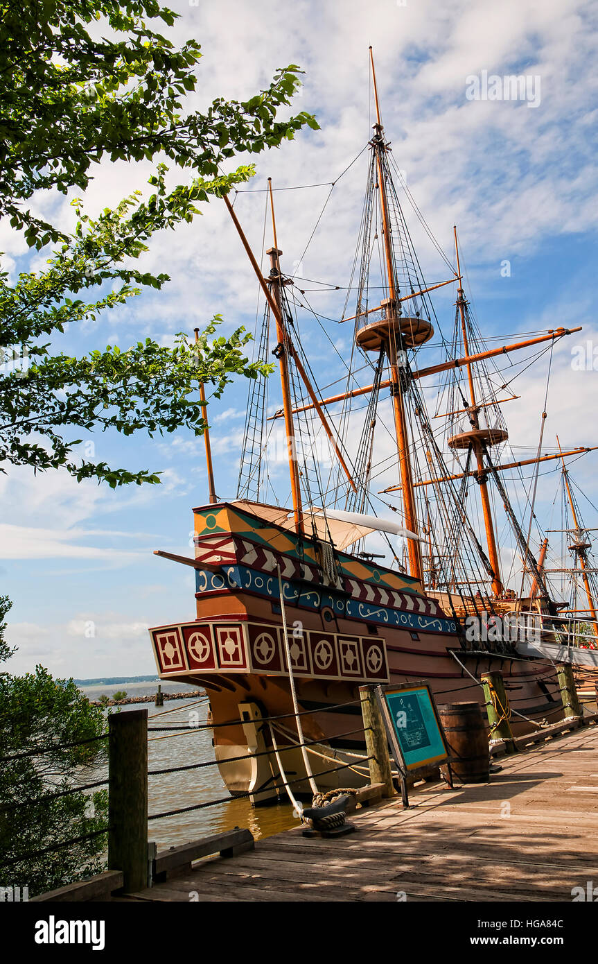 Historic Jamestown on the James River where the earliest European ...