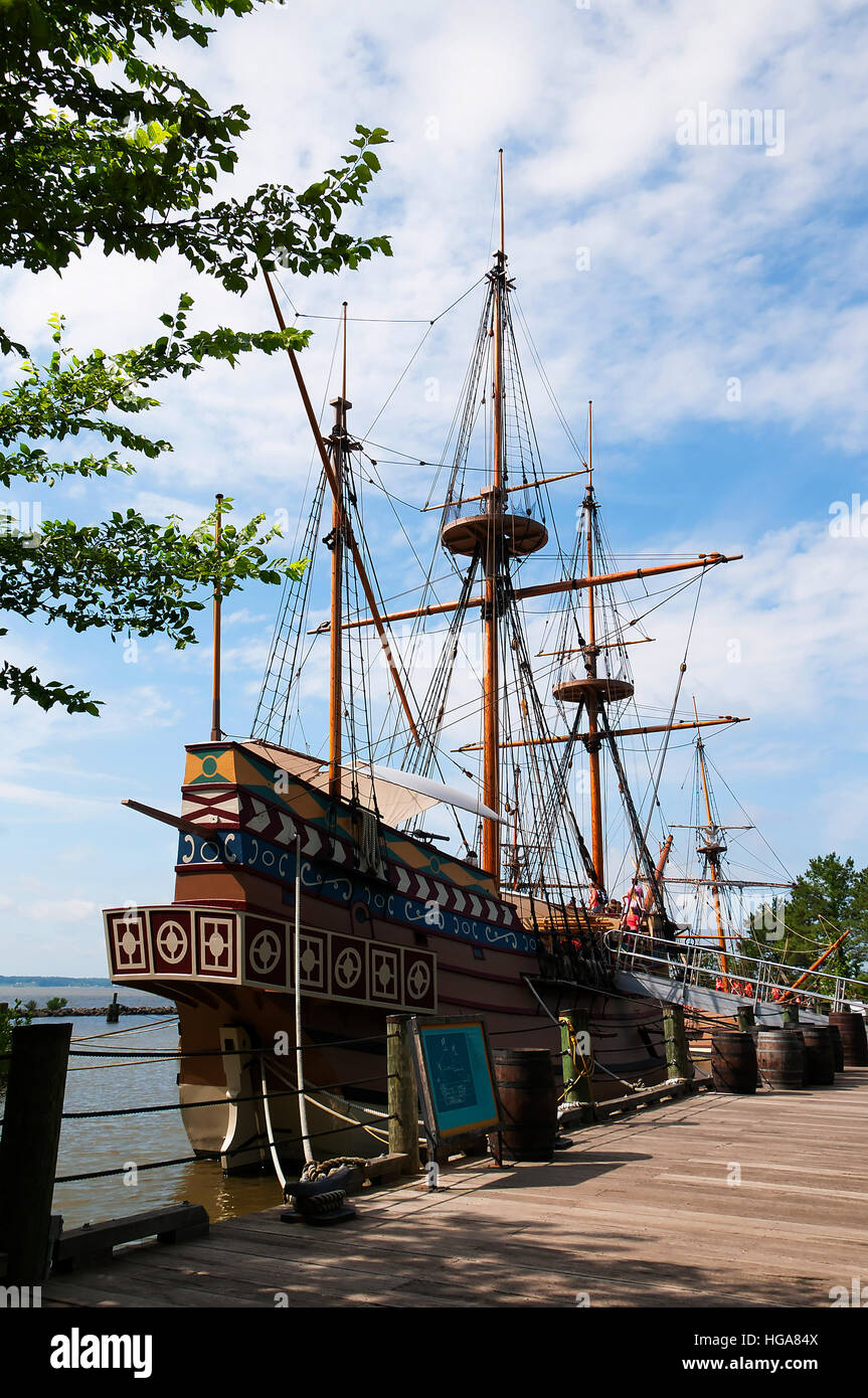 Historic Jamestown on the James River where the earliest European ...