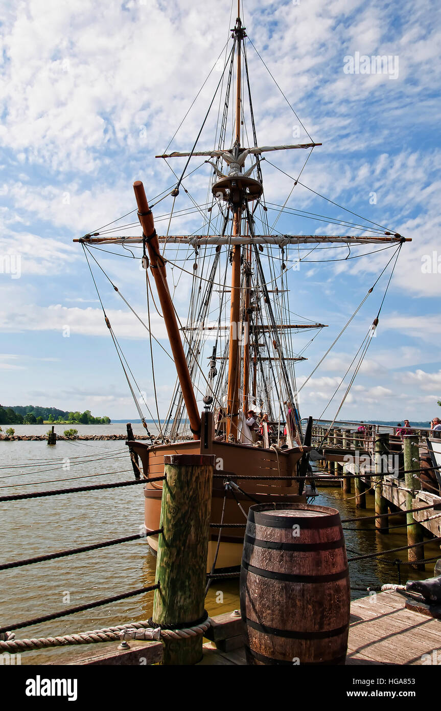 Historic Jamestown on the James River where the earliest European ...