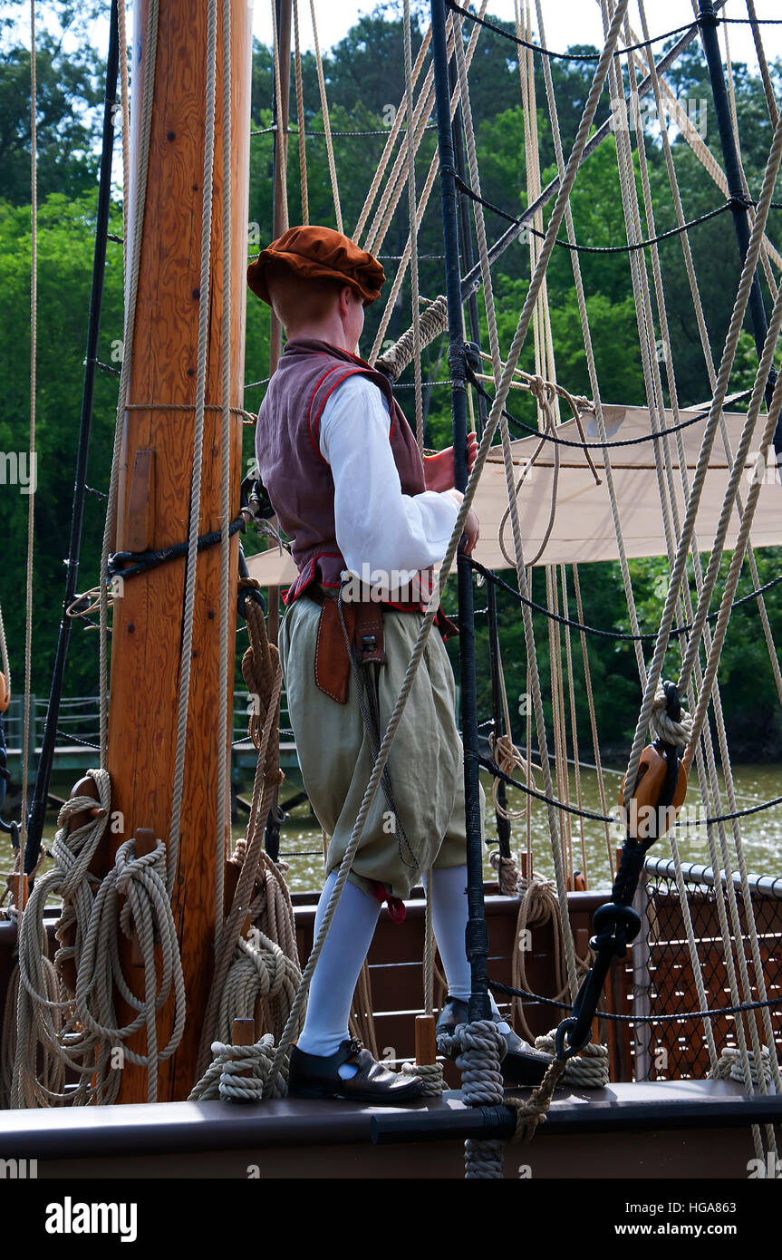 Historic Jamestown on the James River where the earliest European ...