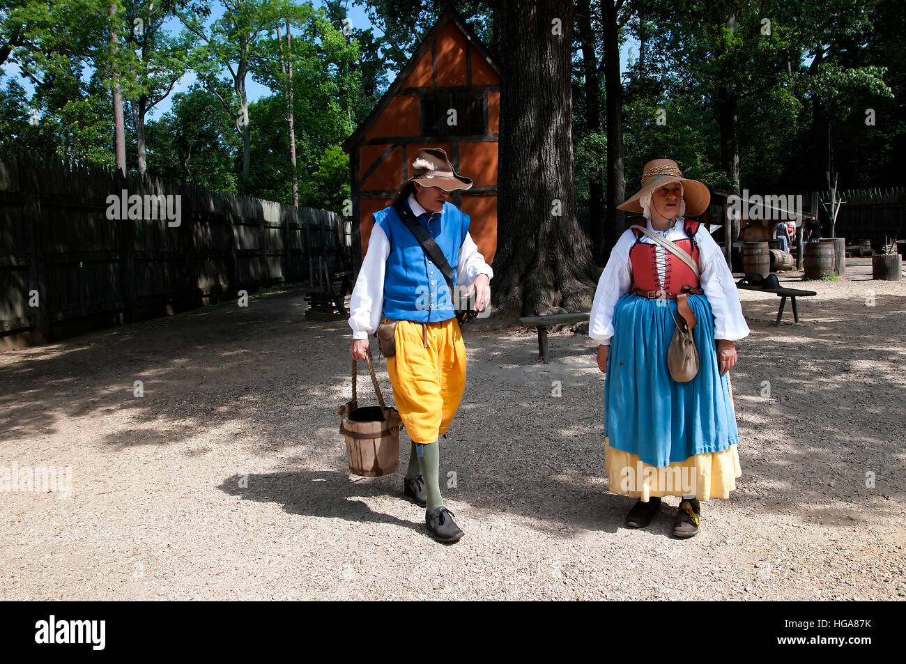 Historic Jamestown on the James River where the earliest European ...
