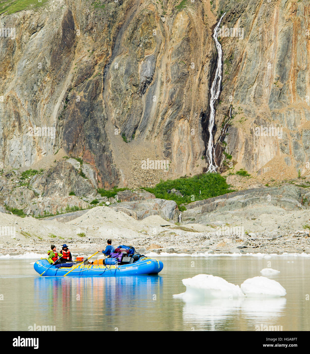 Rafters on the Alsek River Stock Photo - Alamy