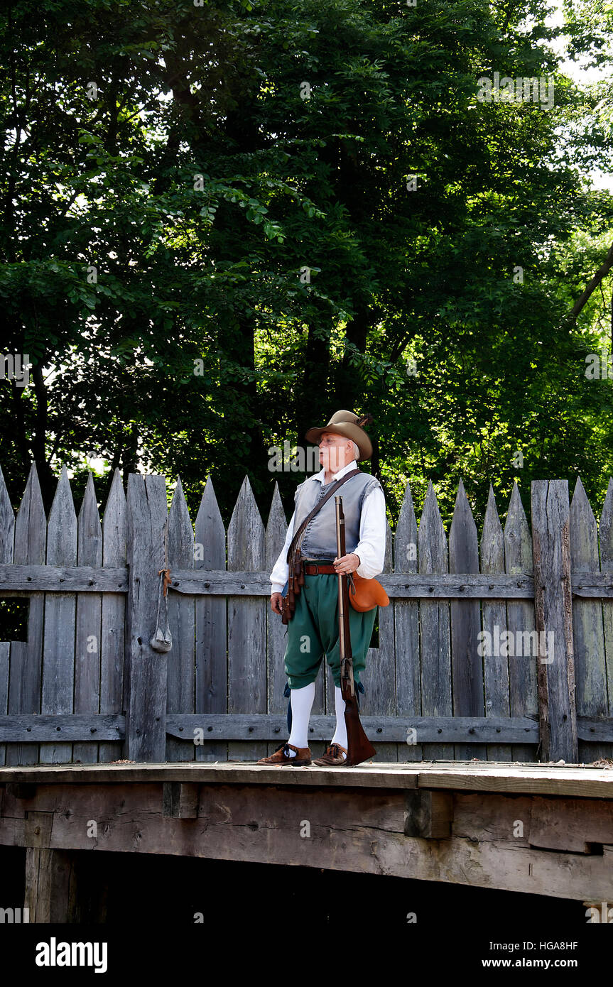 Historic Jamestown on the James River where the earliest European ...