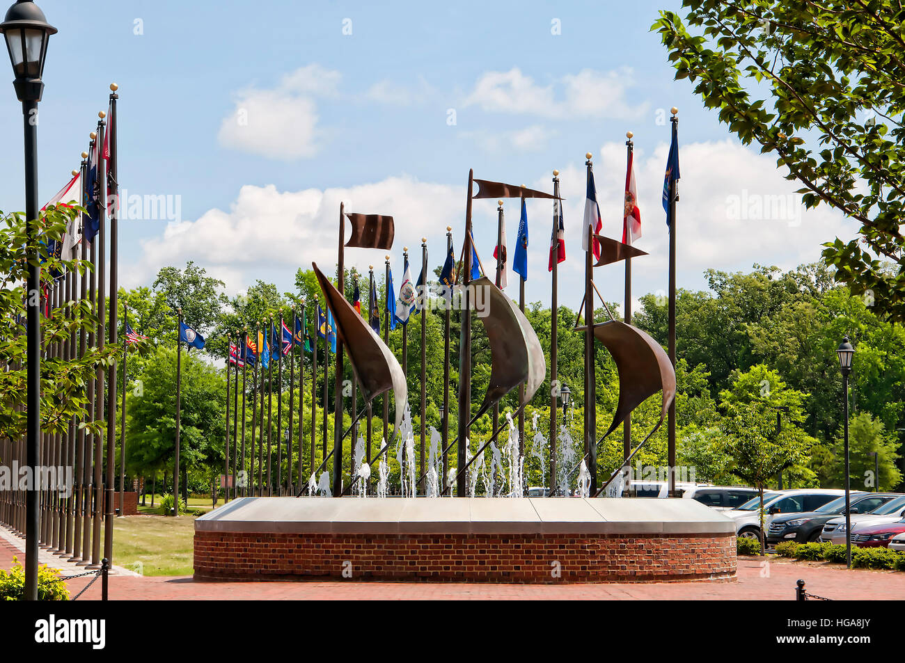 Historic Jamestown on the James River where the earliest European ...