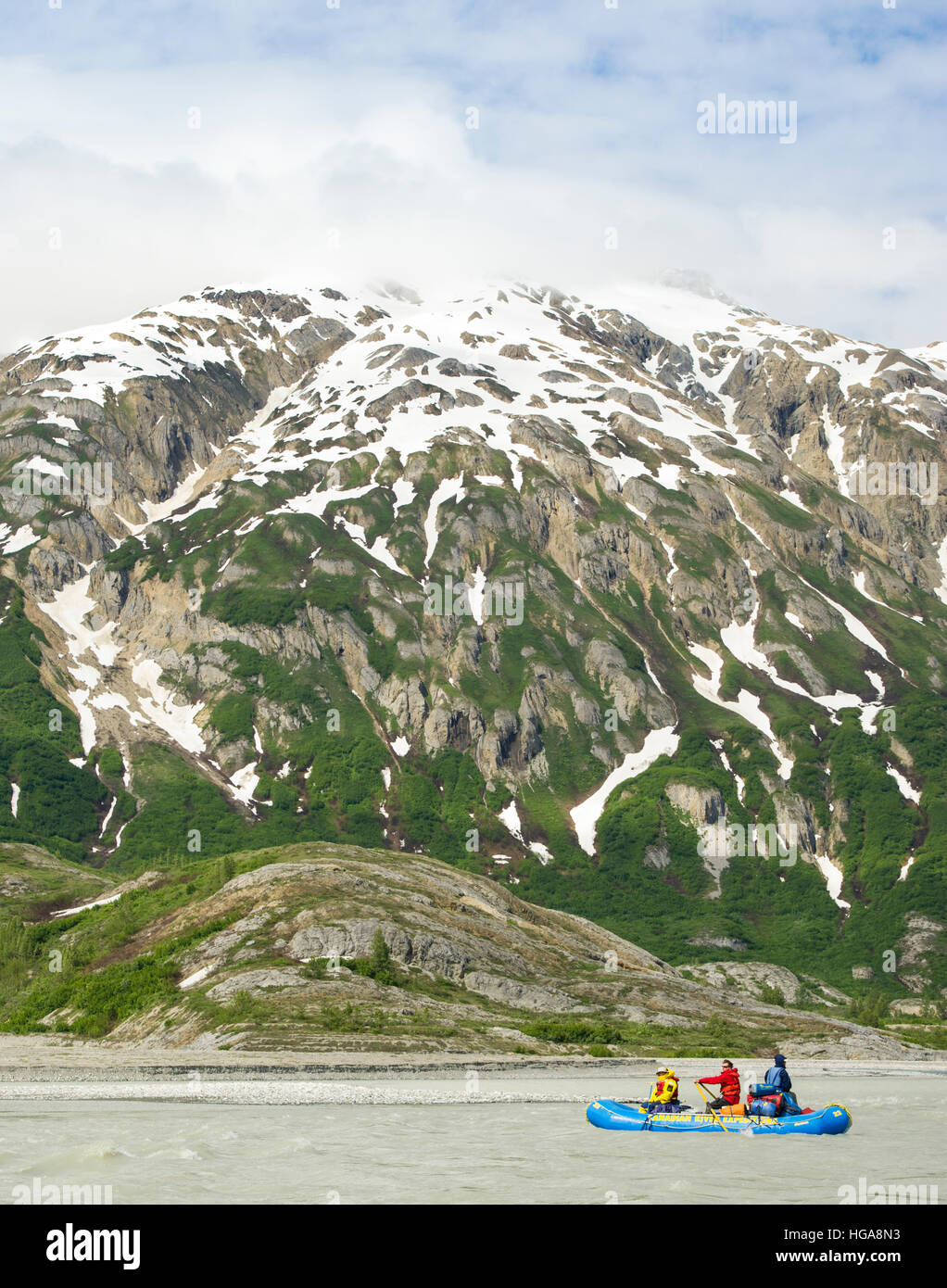 Rafters on the Alsek River Stock Photo - Alamy