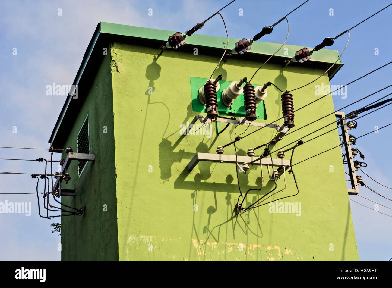 Transformer built into a separate building Stock Photo - Alamy