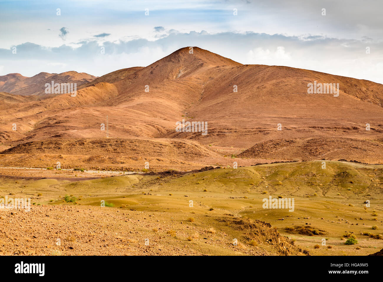 Landscape of southern Morocco is characterized by mountains, plains ...