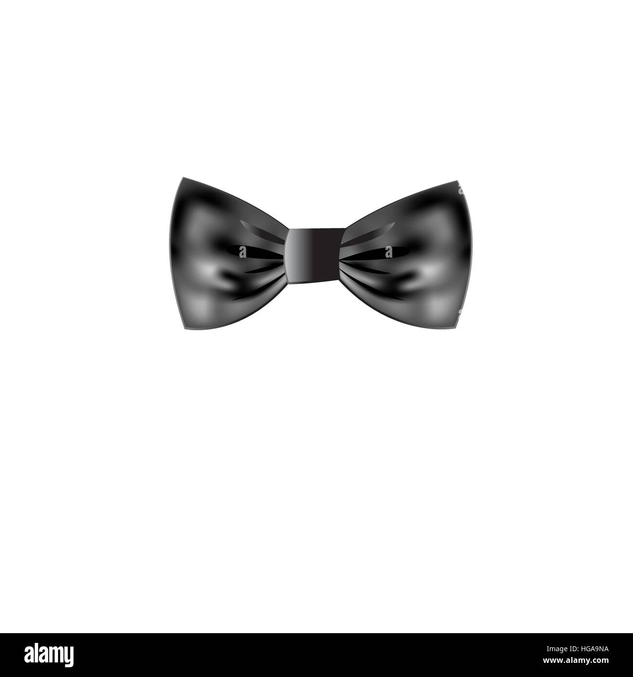 Vector black bow tie on a white background Stock Vector Image & Art - Alamy