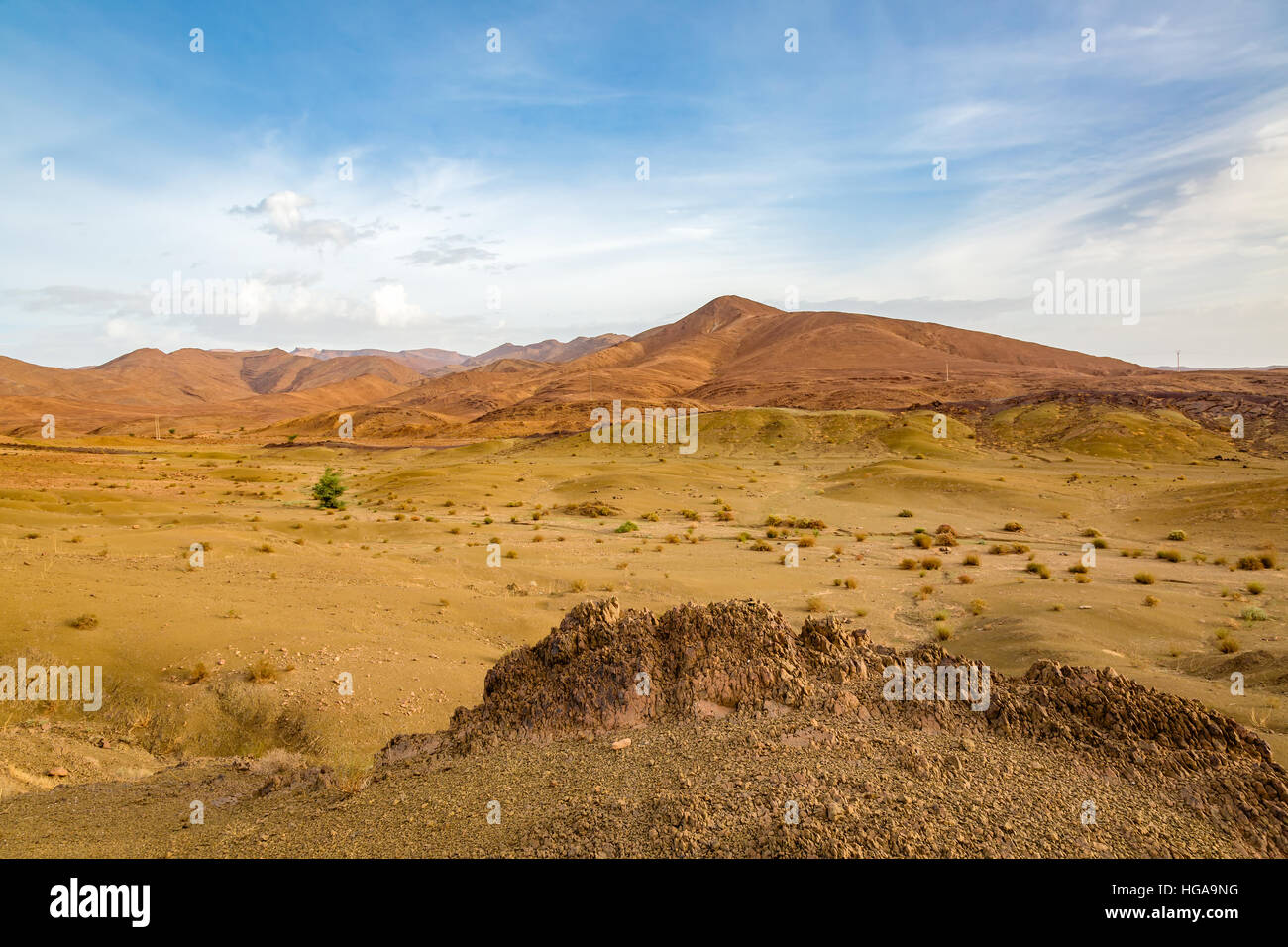 Landscape of southern Morocco is characterized by mountains, plains ...