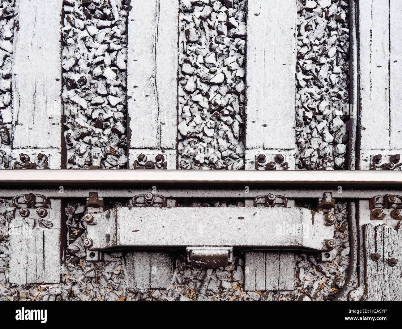 Railway sleeper bolt hi-res stock photography and images - Alamy