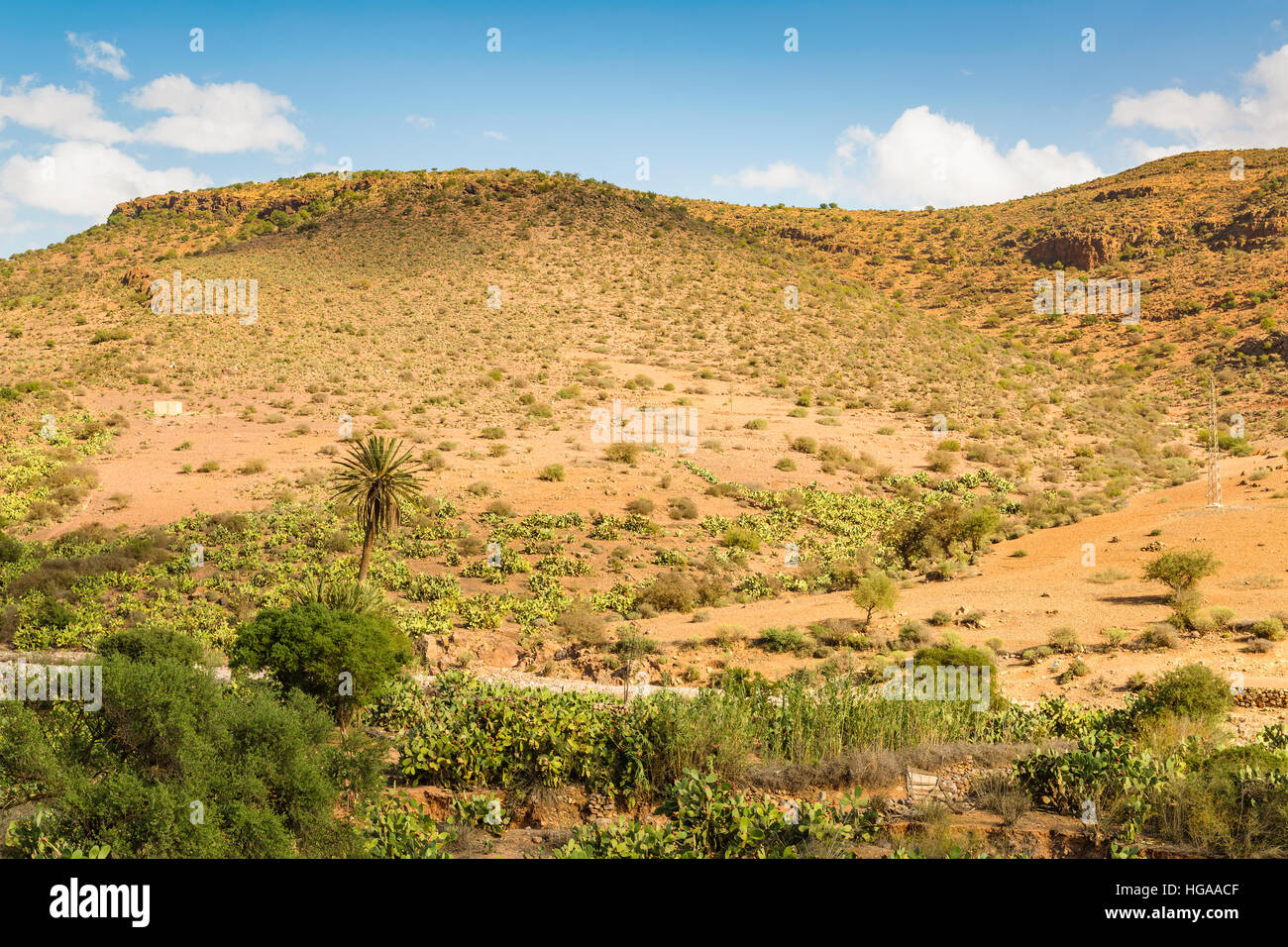 Landscape of southern Morocco is characterized by mountains, plains ...