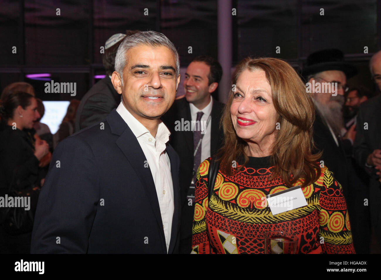 Sadiq Khan, Mark Regev, The Ambassador from Israel and members of the ...