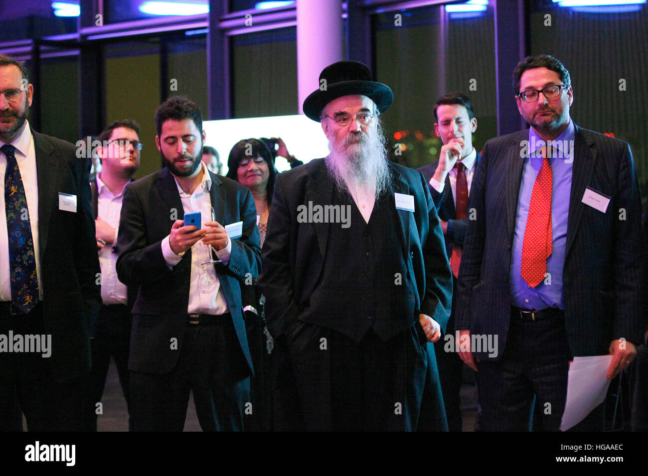 Sadiq Khan, Mark Regev, The Ambassador from Israel and members of the ...