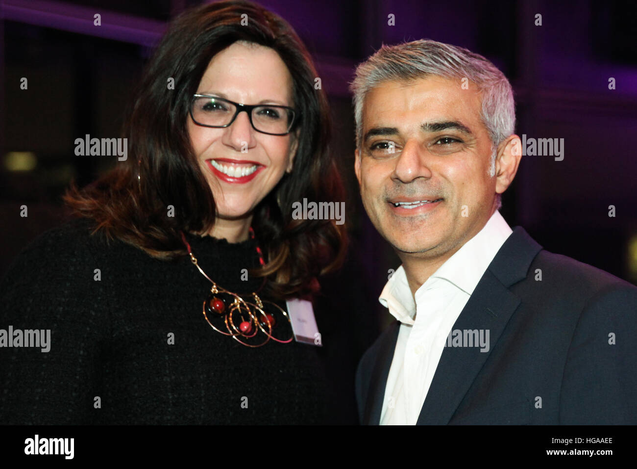 Sadiq Khan, Mark Regev, The Ambassador from Israel and members of the ...