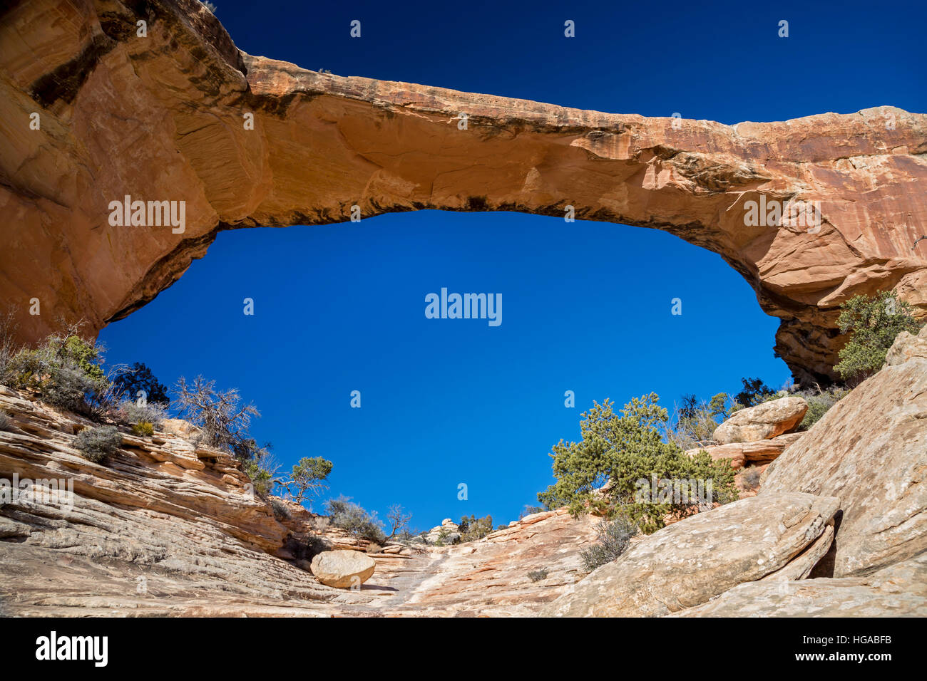 Natural Bridges National Monument, Utah - The Owachomo Bridge, one of ...