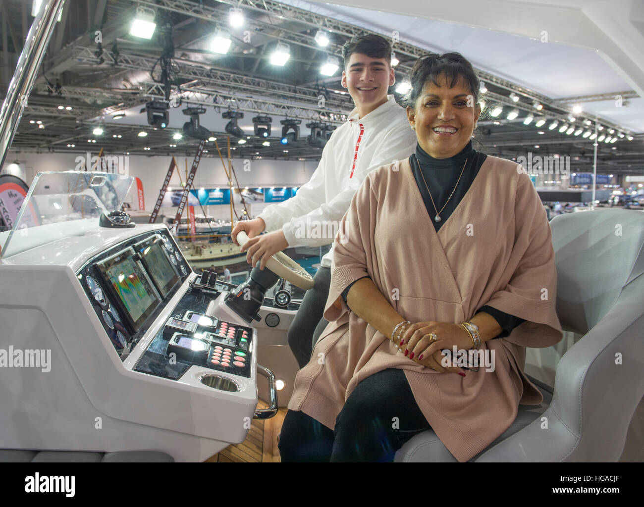 ExCel, London, UK. 6th January 2017. The annual boat show sails into ...