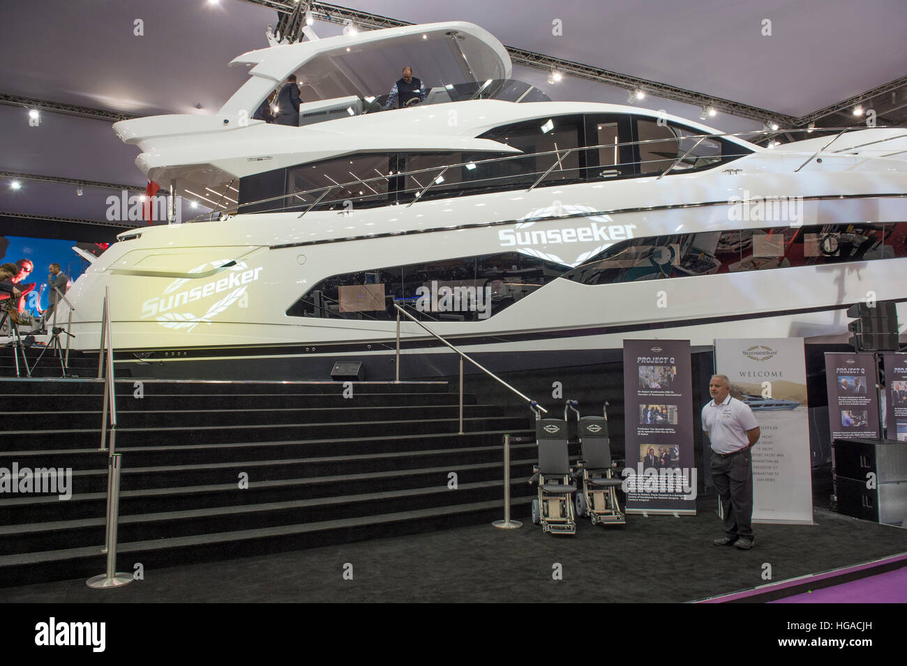 ExCel, London, UK. 6th January 2017. The annual boat show sails into ...