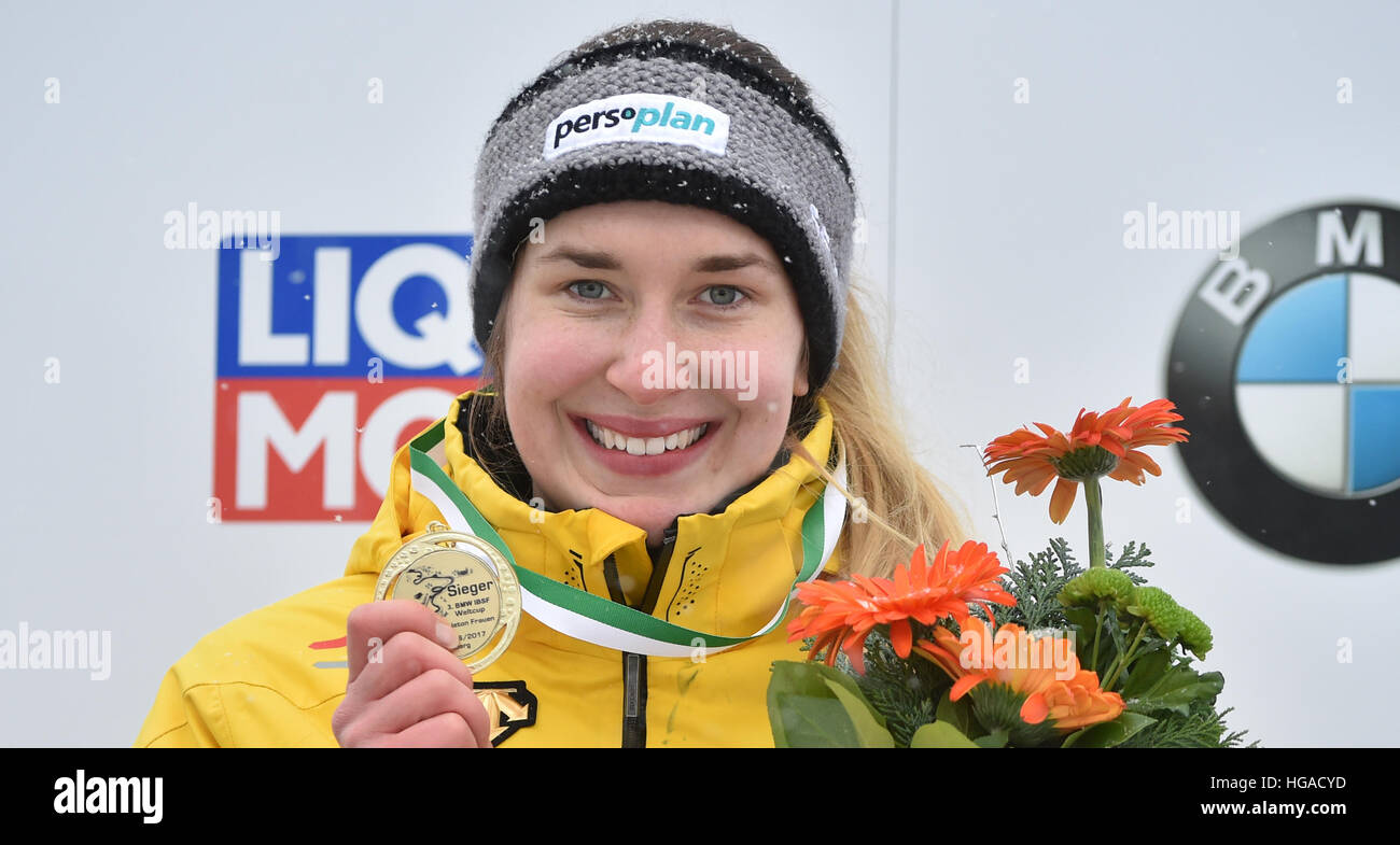 Altenberg, Germany. 6th Jan, 2017. The German skeleton athlete ...