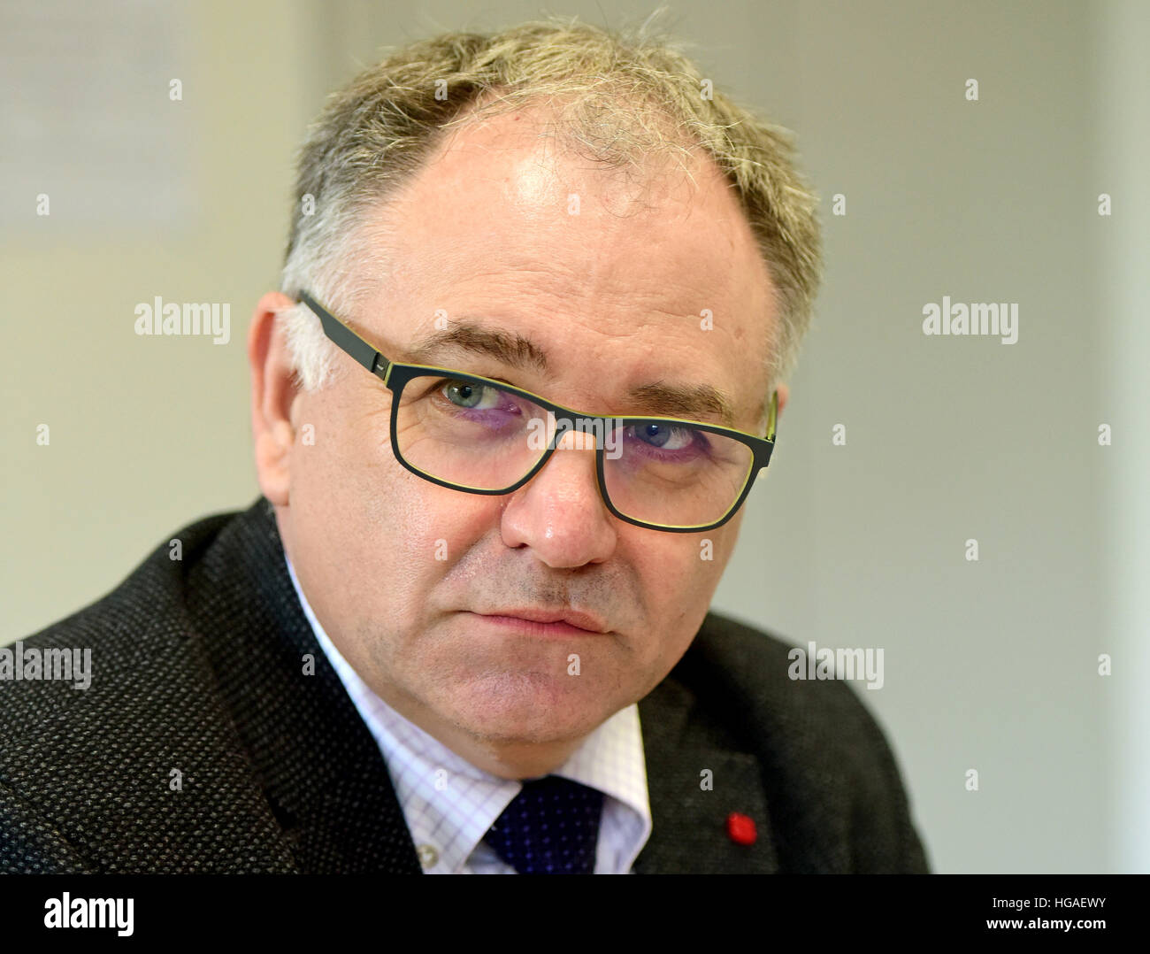 Osnabrueck, Germany. 06th Jan, 2017. Joerg Angerstein, spokesman of the ...