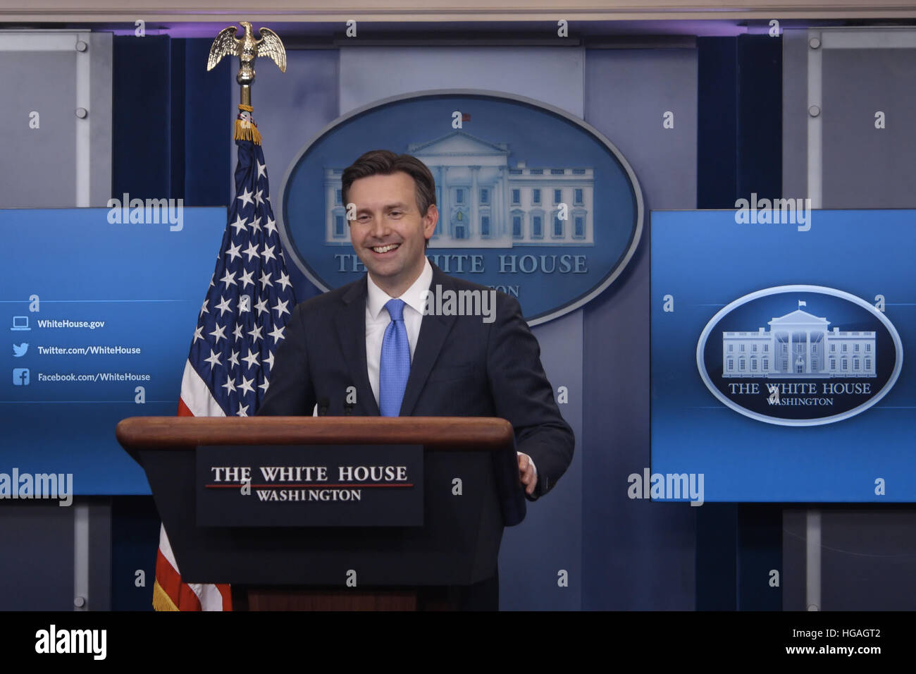 Washington, DC, USA. 6th Jan, 2017. White House Press Secretary Josh ...