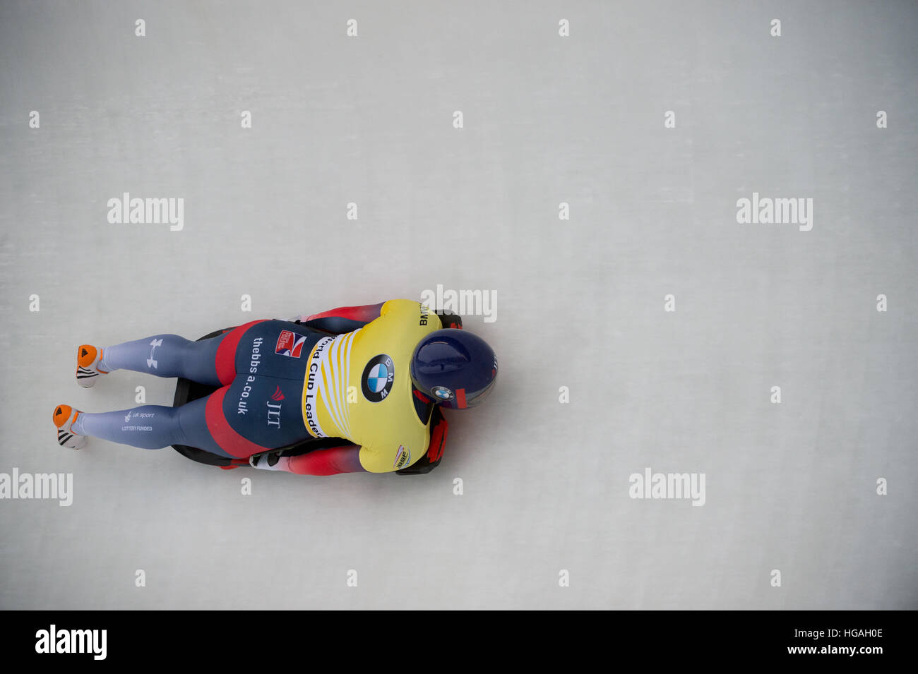 06.01.2017. Altenberg, Germany. The English skeleton athlete Lizzy ...