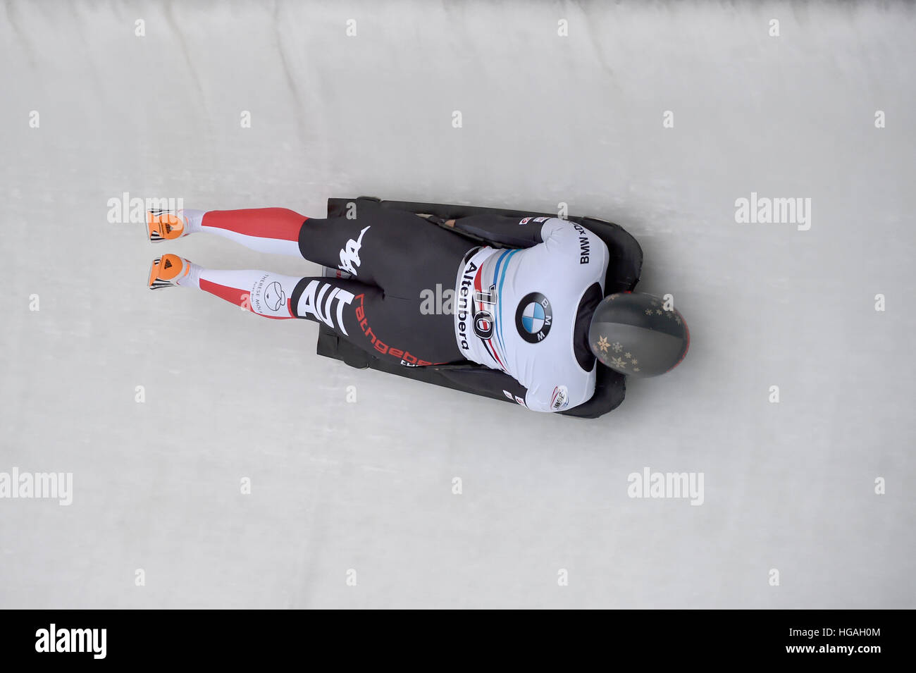 06.01.2017. Altenberg, Germany. The Austrian skeleton athlete Janine ...