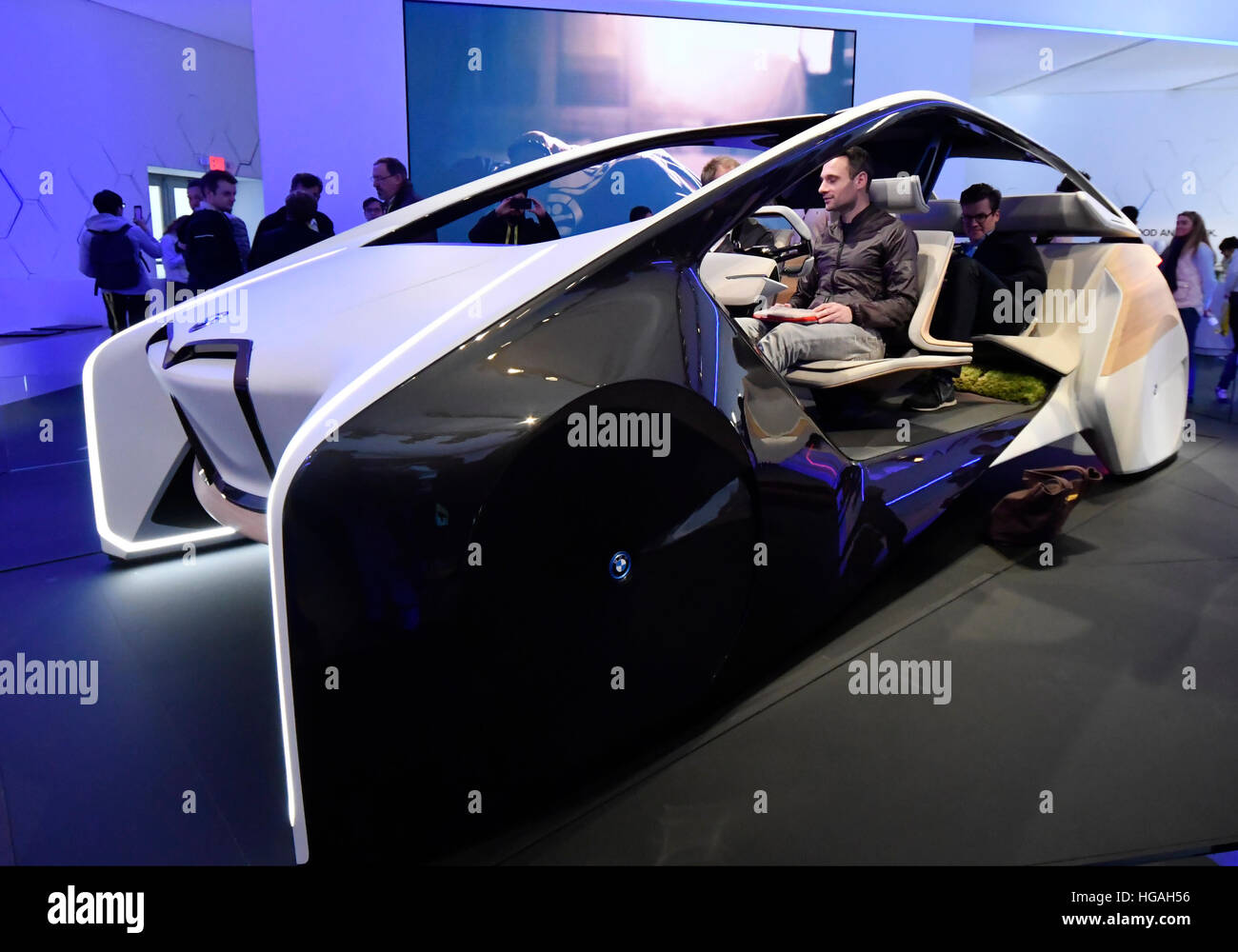 Las Vegas, Nevada, USA. 6th Jan, 2017. CES attendees check out the wild ...