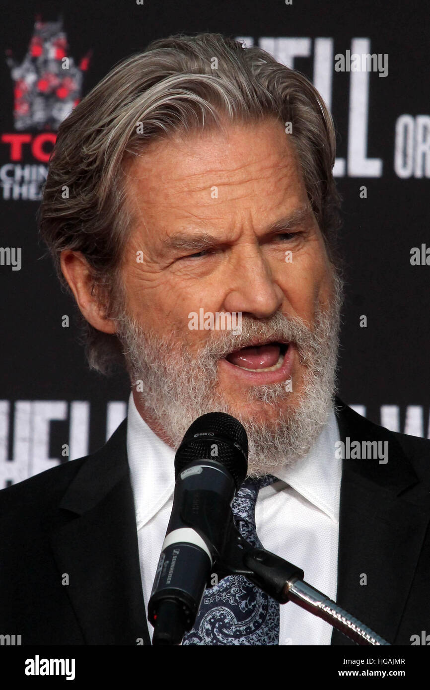 Hollywood, Ca. 6th Jan, 2017. Jeff Bridges pictured during the Jeff ...