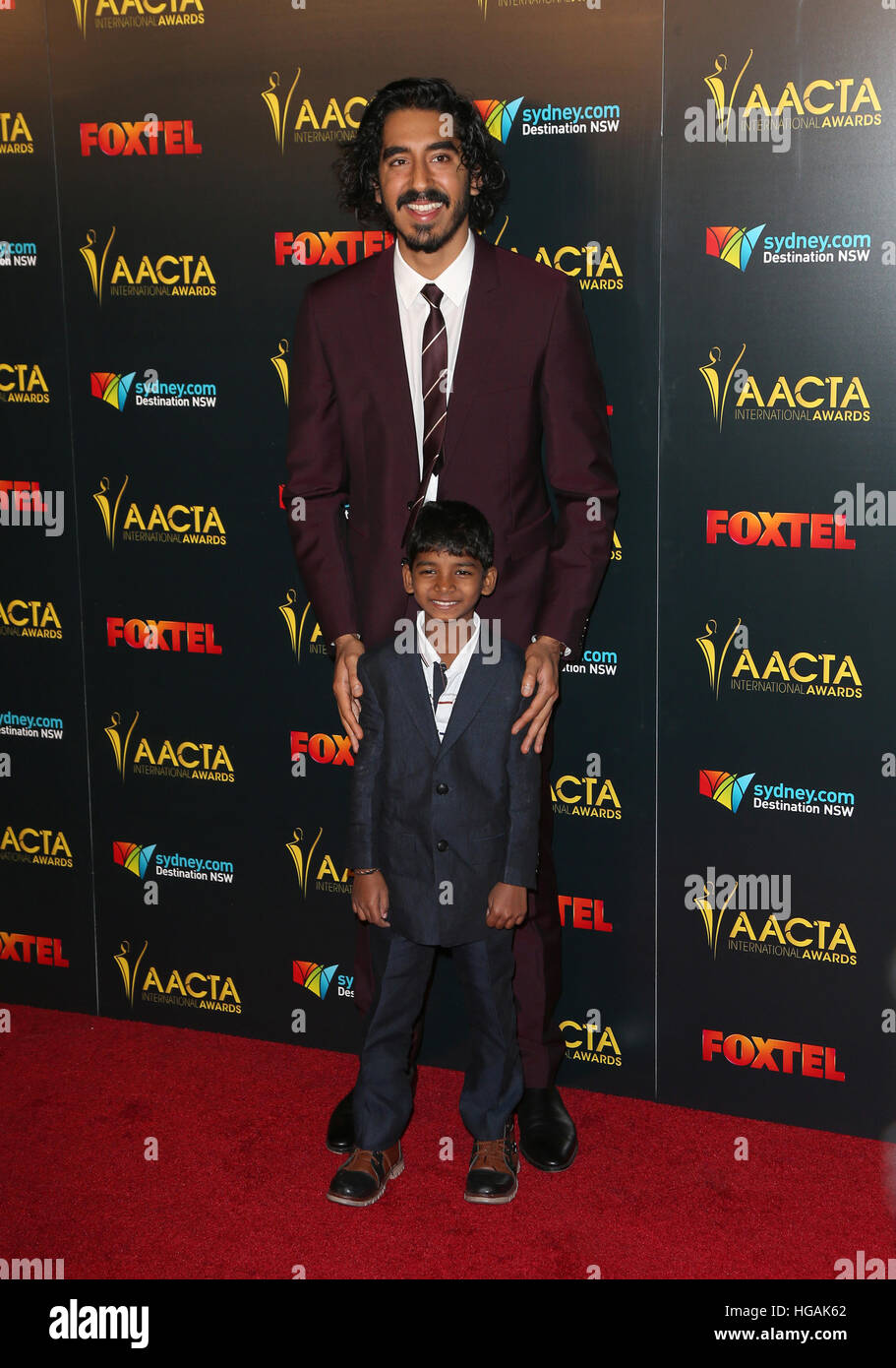 Hollywood, CA. 06th Jan, 2017. Dave Patel, Sunny Pawar, At 6th AACTA ...